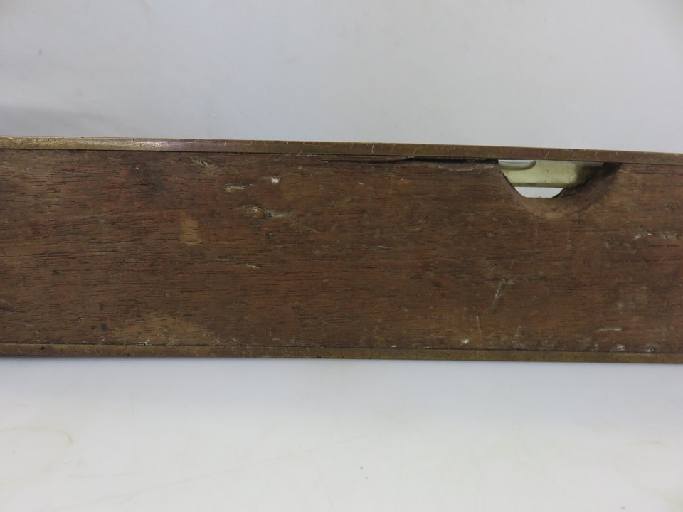 Stratton Brothers No. 1 Level Brass Bound 26" Antique 1888 Patent USA ...