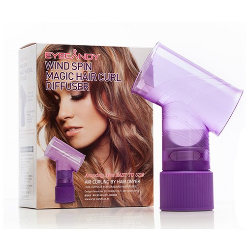 EYE CANDY Wind Spin Magic Hair Curl Diffuser Hair Styler for Perm Hair ...