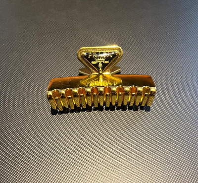 NWOT Prada Claw Clip Gold hair accesory Extra Small (2 inches) - new | eBay