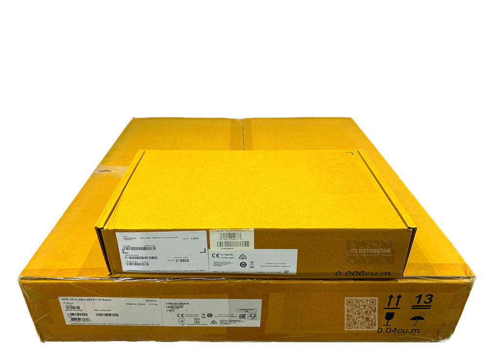 JH146A I Brand New HPE 5510 48G 4SFP+ HI 1-Slot Switch + JD362B Power ...