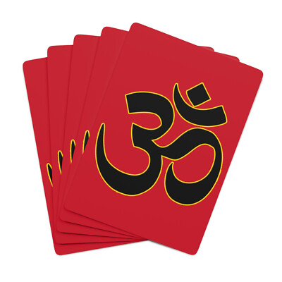 Om Hindu Playing Cards Lucky Poker Cards With the Om Symbol | eBay