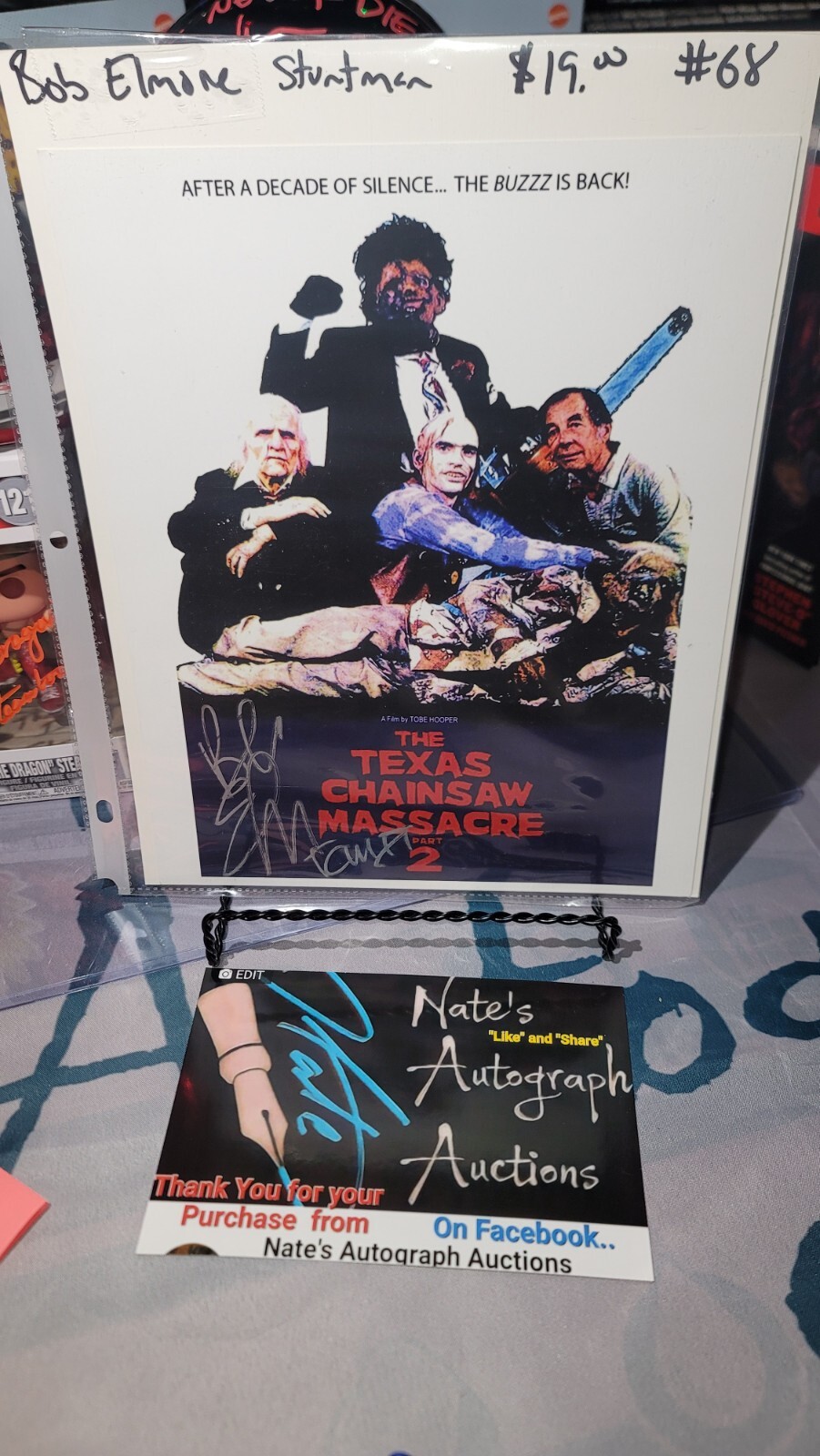 Bob Elmore Leatherface Texas Chainsaw 2 Horror Signed 8x10 | eBay