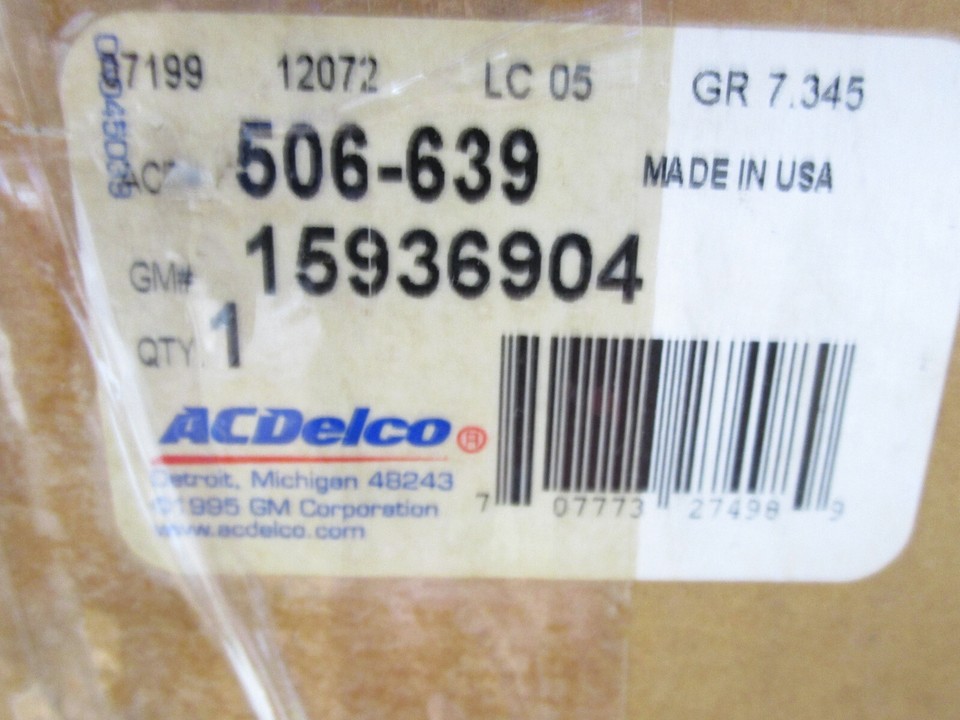 ACDelco GM Original Equipment 506-639 15936904 | eBay