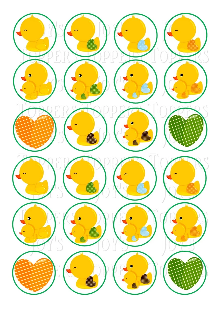 Rubber Duck Cupcake Toppers