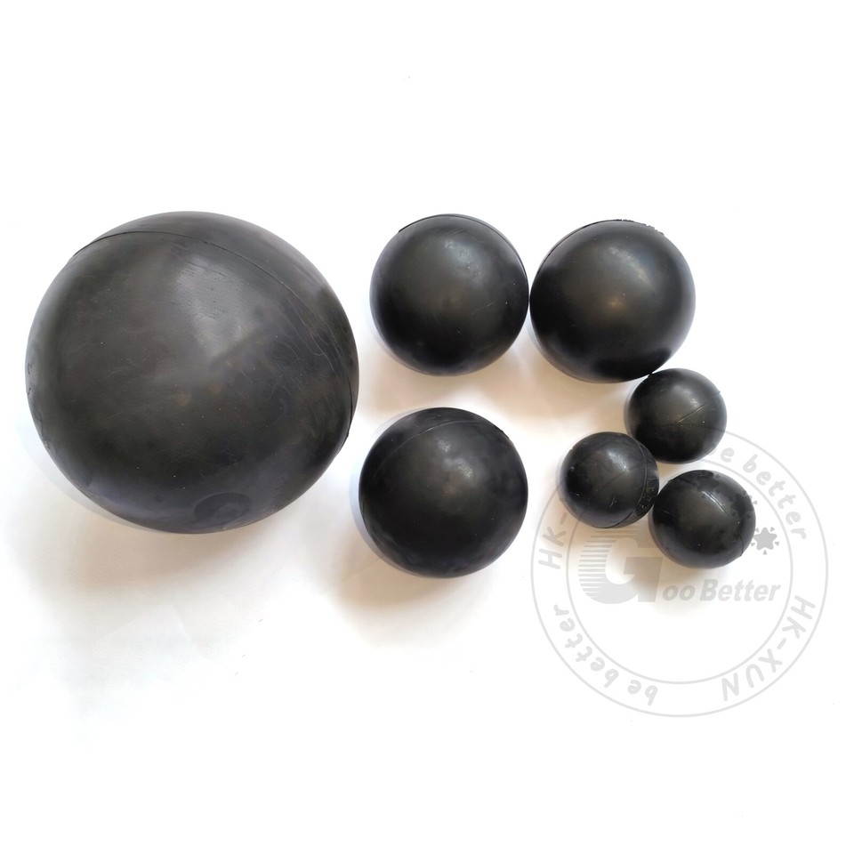 Black Round Solid Rubber Ball Bouncy Balls Training Ball Diameter 2mm ...