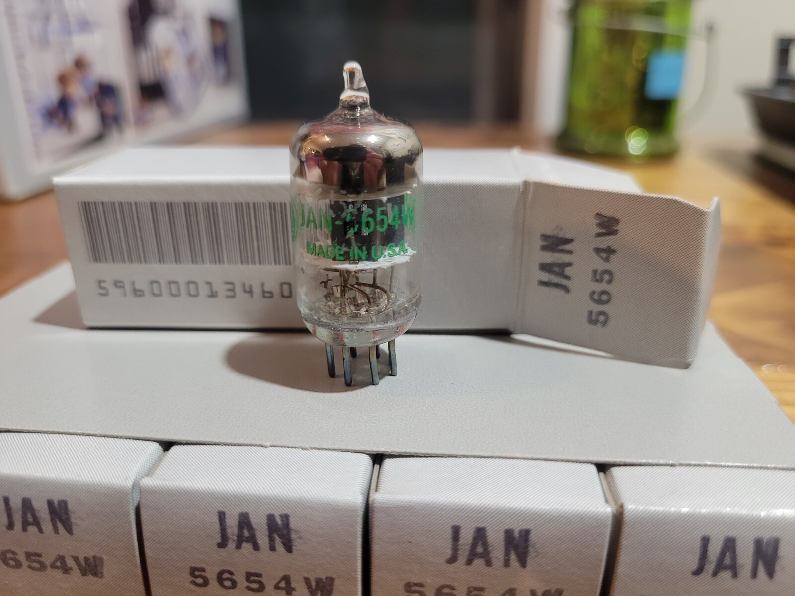 5x NOS GE JAN 5654W / 6AK5 - Audio Radio Preamp Tubes 5 Pack Sleeve ...
