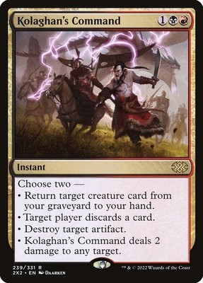 Kolaghan's Command Regular - Double Masters 2022 MTG-NM | eBay