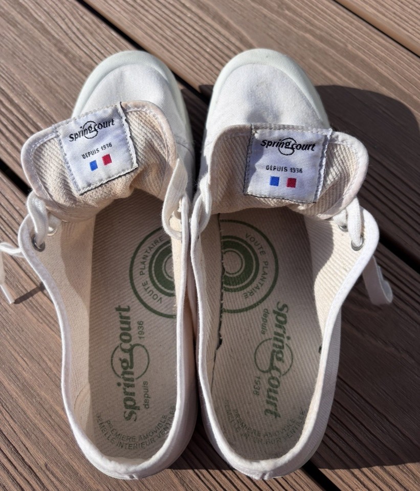 Spring Court Classic G2 Plimsolls Sneakers TOAST Women’s EU 40 White ...