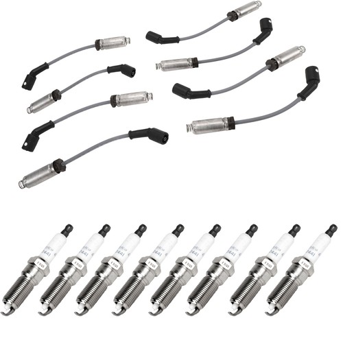 ACDELCO Spark Plugs & Wire Set Kit for 2014-2018 Chevrolet Silverado ...