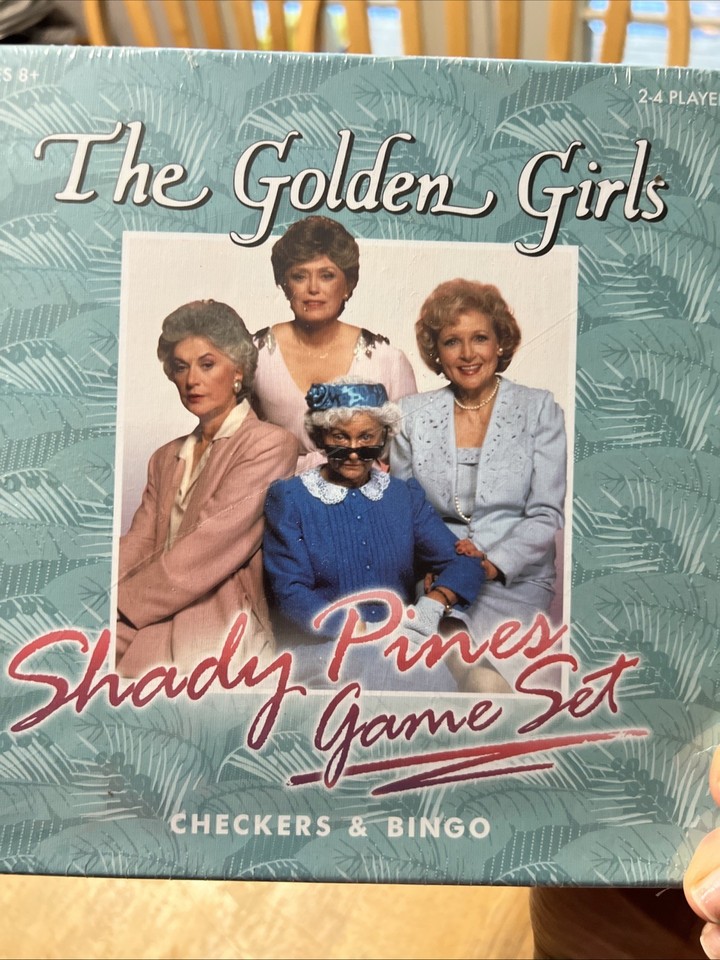 [NEW] The Golden Girls Shady Pines Checkers and Bingo Combo Game Set ...