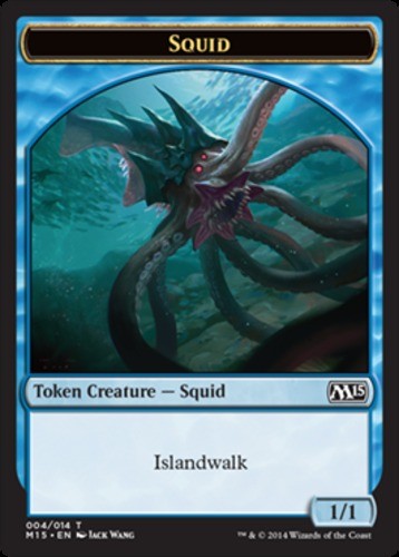 4x MTG Squid Token, Light Play, English Magic 2015 | eBay