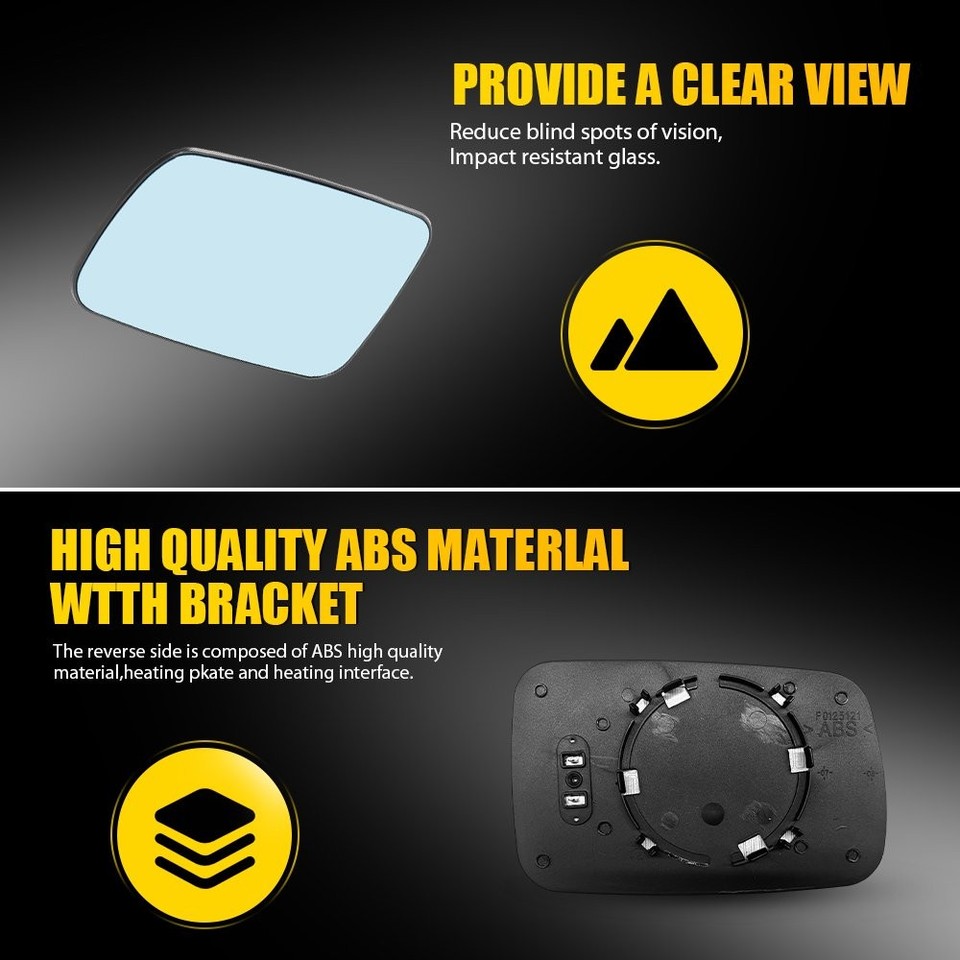 Left Side Blue Heated Mirror Glass Fit BMW 323i 328i 1999 Base Model ...