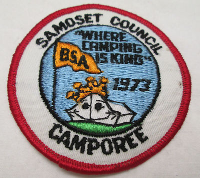 Vtg Boy Scouts of America Camporee 1973 Samoset Council BSA Embroidered Patch | eBay
