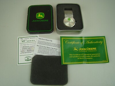 VINTAGE JOHN DEERE MONEY CLIP WATCH RUNNING | eBay