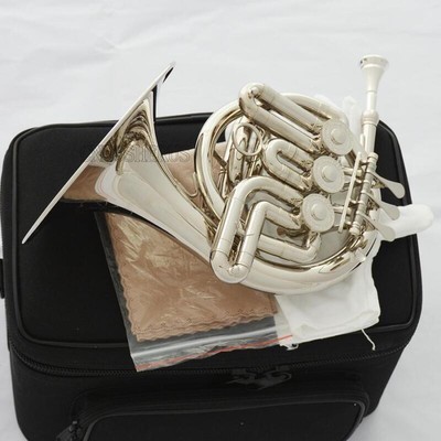 NEW Model Piccolo MiNi French Horn silver nickel Finish With Case | eBay