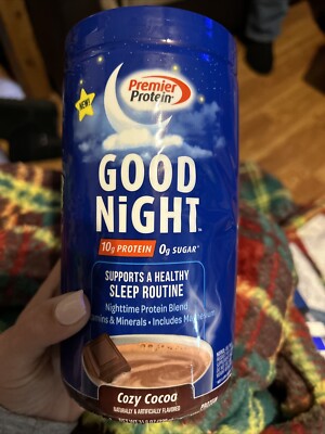 Premier Protein Good Night Powder, Hot Cocoa 20 Servings Expires Jan ...
