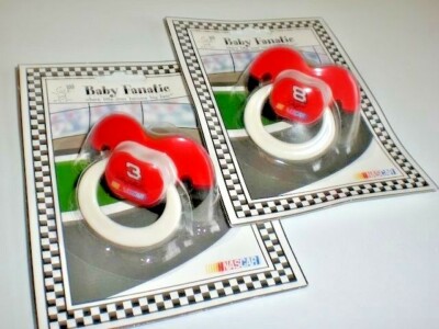 Vintage 2 Lot Dale Earnhardt Sr #8 Jr #3 NASCAR Racing Baby Fanatic ...