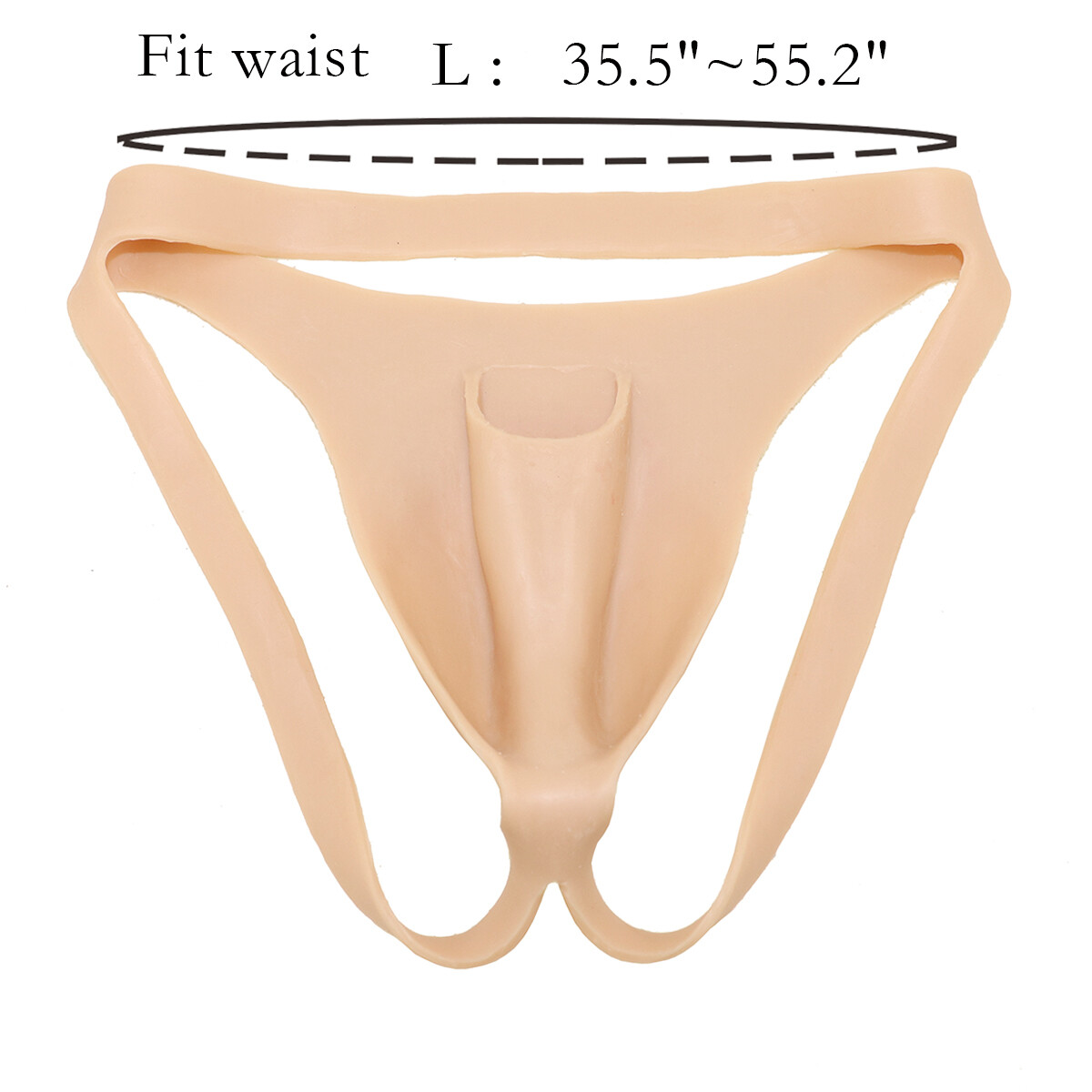 Silicone GAFF Panty Fake Vagina Girl Underwear Transgender Thong ...