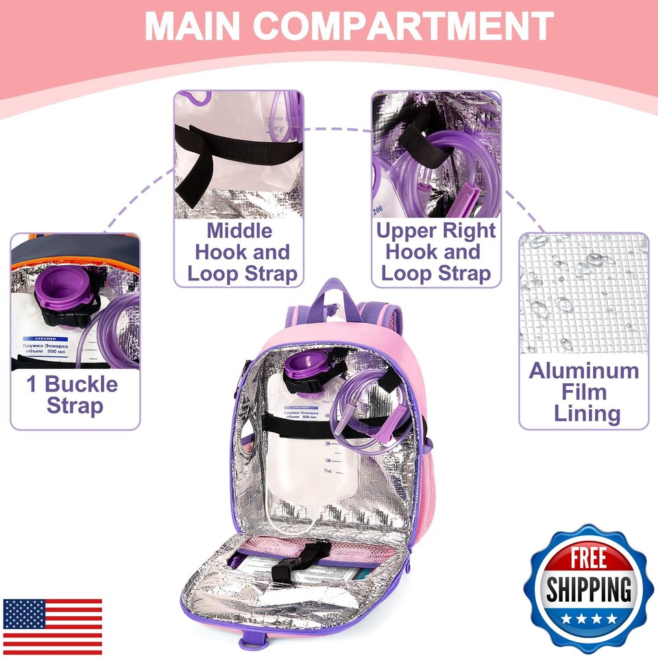 CURMIO Feeding Pump Backpack Compatible with Kangaroo Joey and ...