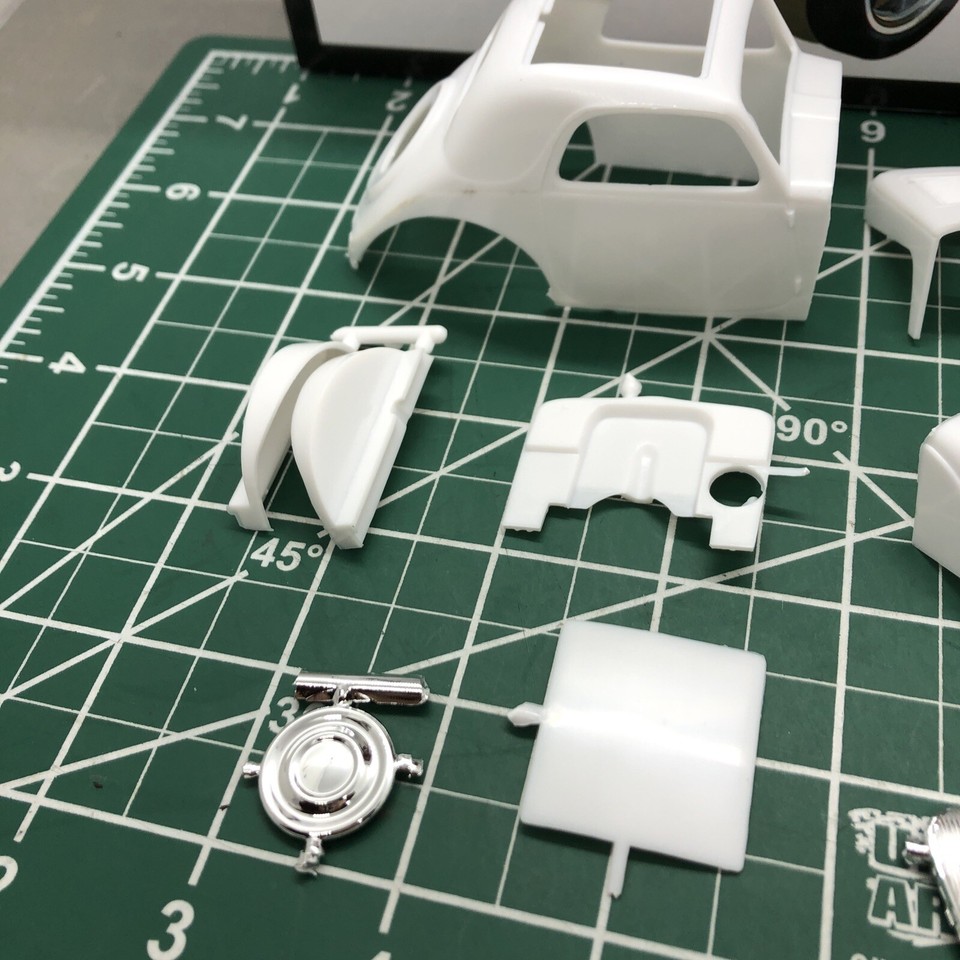 FOB AMT Fiat Topolino Drag Race Altered Hard BODY Slot Car? 1:25 LBR ...