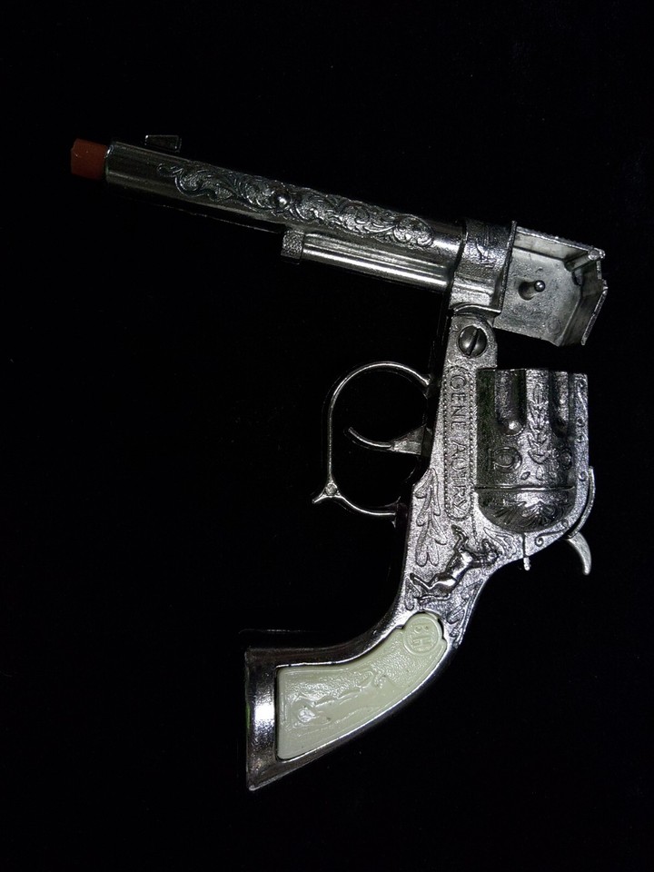 Vintage Leslie Henry Gene Autry 50 Shot Western Repeater Toy Cap Gun in ...