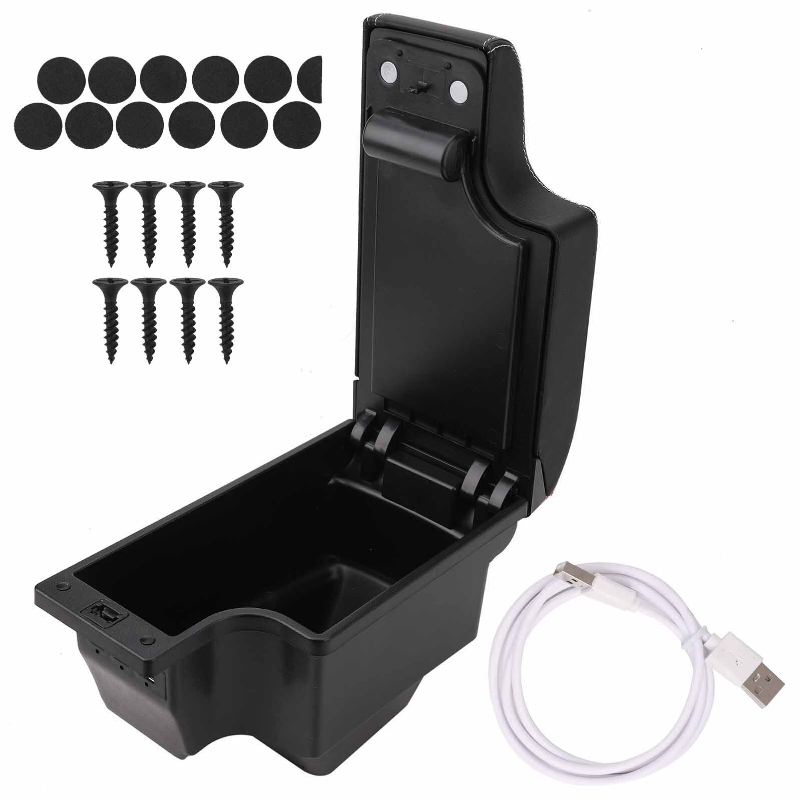 Armrest Box Central Consoles Box Arm Rest With USB Charge For 2017-2023 ...