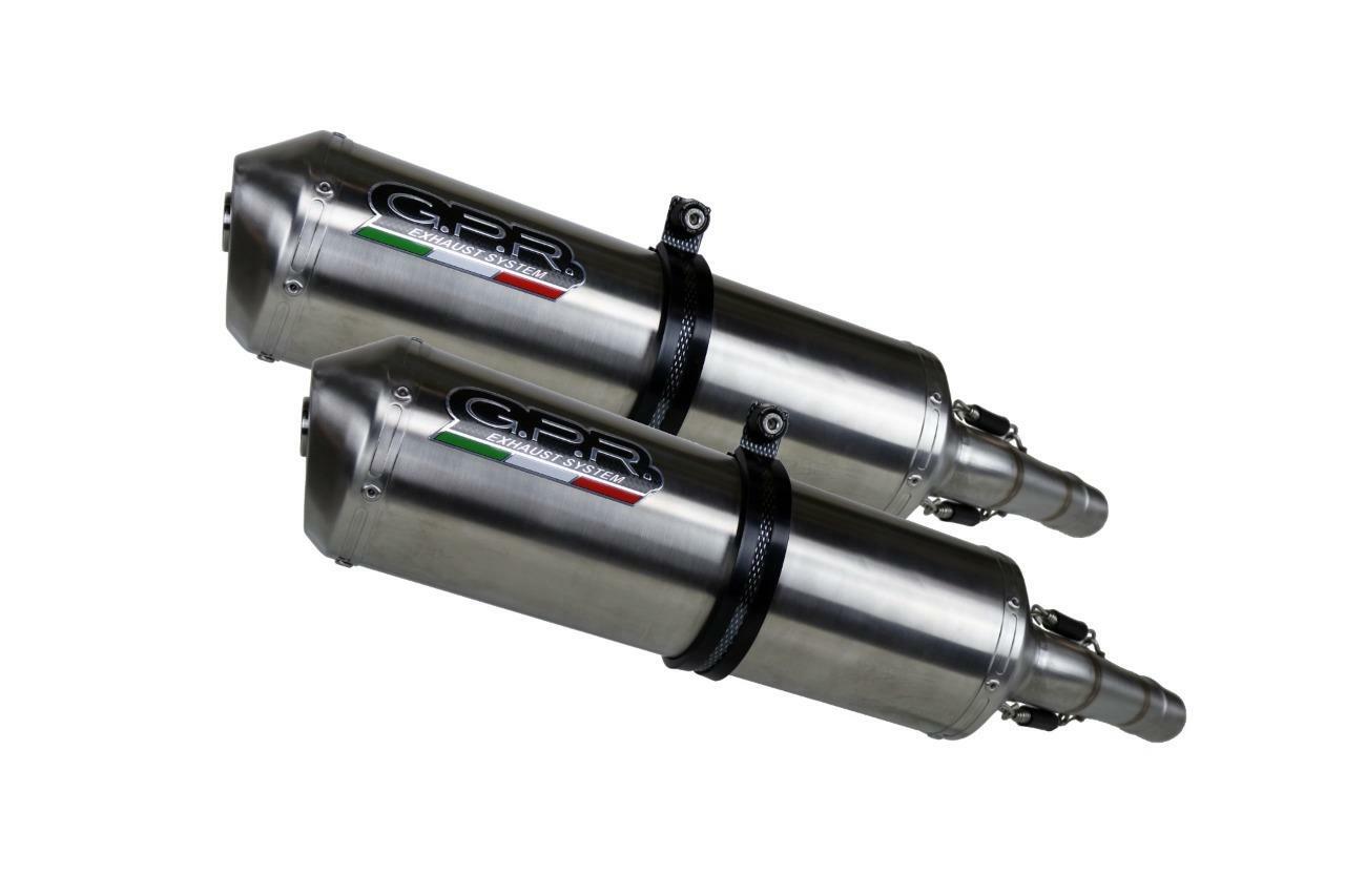 GPR Exhaust Cagiva X-Raptor 1000 2002 Pair Homolog Slip-On SatInox | eBay