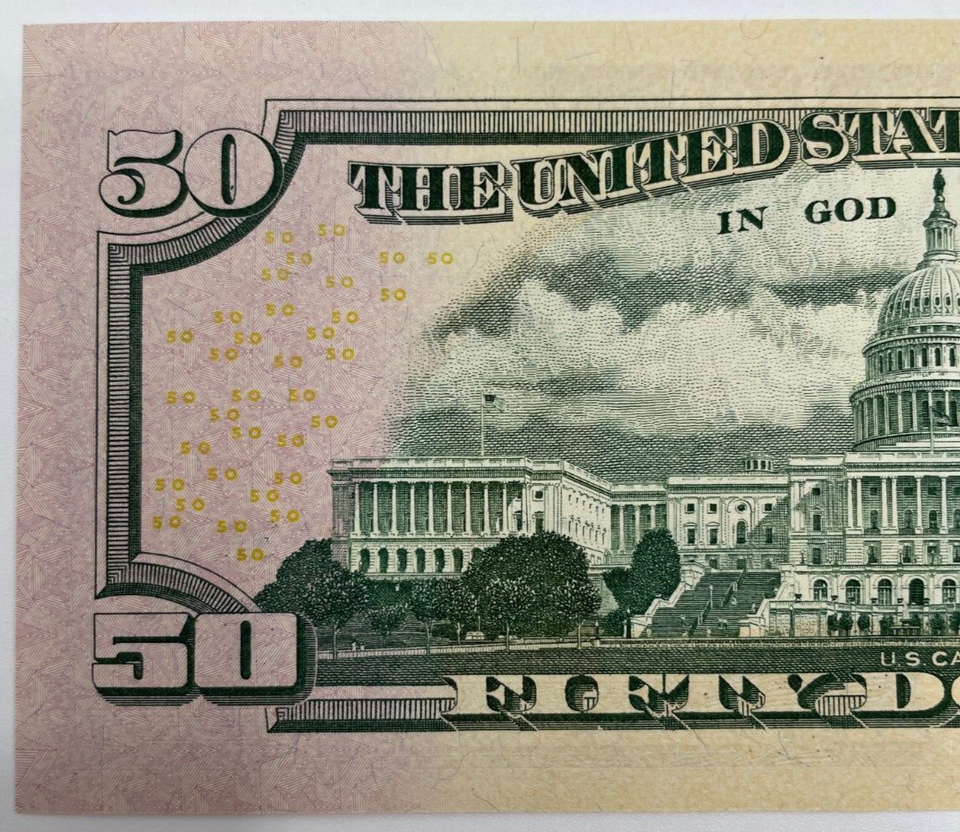 NEW Uncirculated $50 FIFTY Dollar Bill Series 2017A ONE NOTE | eBay