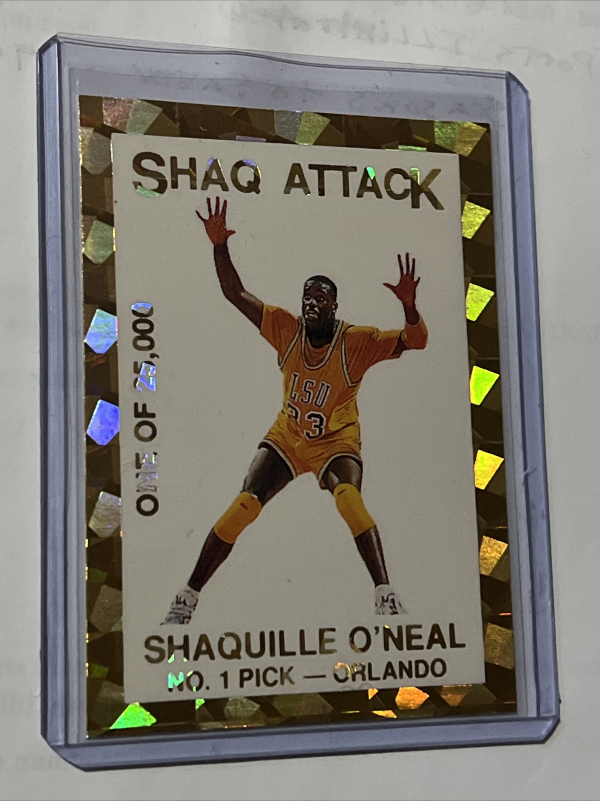 1992-93 Shaquille O?Neal Shaq Attack #1/25,000 #2 💥MINT CENTERED RARE ...