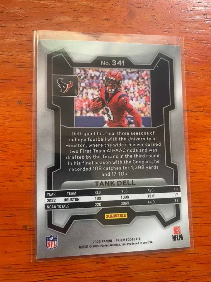 2023 Panini Prizm Tank Dell Rookie Card Houston Texans RC #341 | eBay