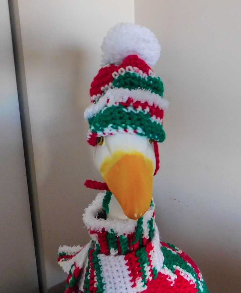 Goose Sweater, Porch Goose Sweater, Outdoor Decor, Goose Outfit, Goose ...