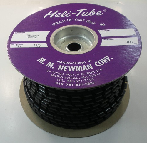 Heli-Tube Spirale Câble Drapé 5/8 " Ultra-Violet Résistant Noir 100 FT ...