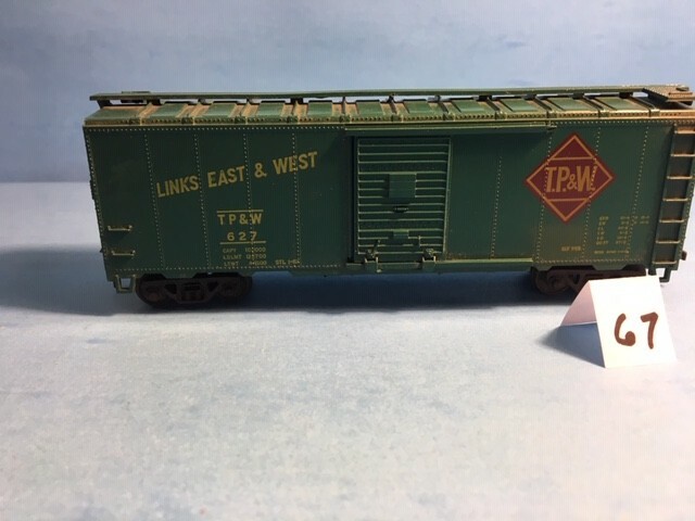 HO Scale RR "T,P, & W" Green Box Car | eBay