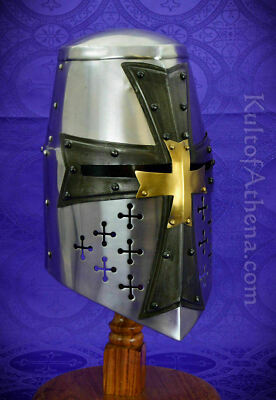 Medieval Helmet Templar Helmet Knight Wearable Armor Helmet Knight Helmet | eBay