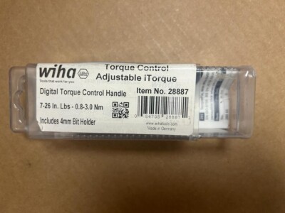 28887 Digital iTorque Screwdriver 7-26 in-lbs. (0.8-3.0 Nm) | eBay