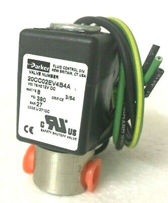 Parker Fluid Control Div 20CC02EV4B4A 12V DC Valve | eBay