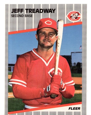 1989 Fleer Jeff Treadway Cincinnati Reds #173 (TC277) | eBay