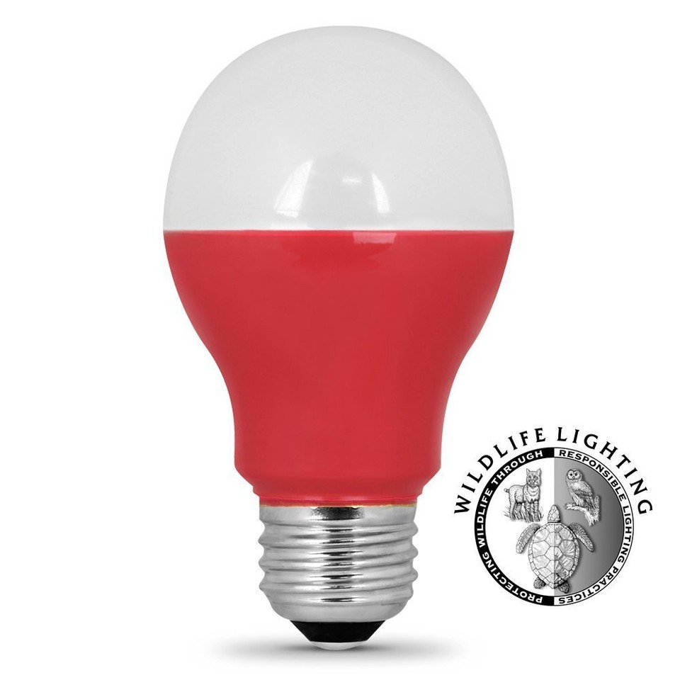 Feit A19 E26 (Medium) LED Bulb Red 30 Watt Equivalence 17801137767 | eBay