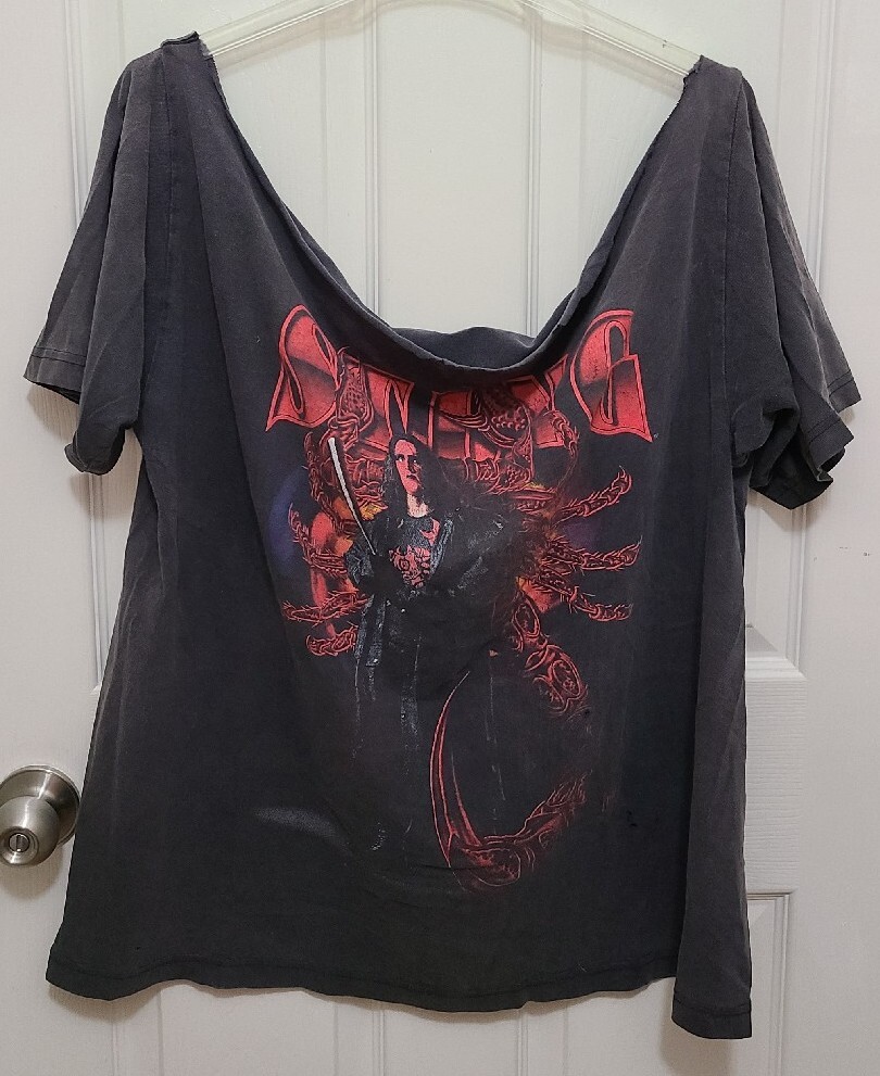 RARE Vtg 98 Sting Shirt Black WCW NWO The Stinger WWF… - Gem