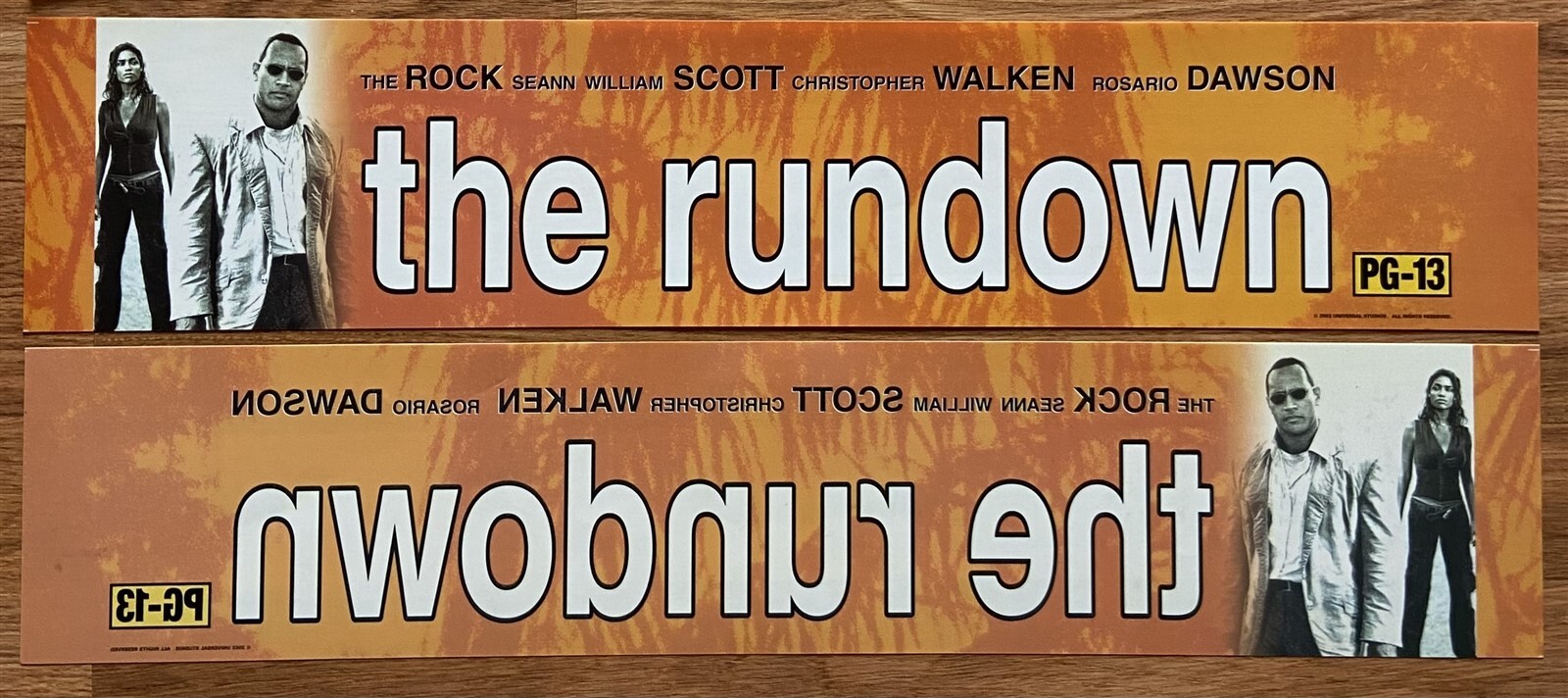 📽 The Rundown (2003) - Double-Sided - Movie Theater Mylar / Poster 5x25 ...