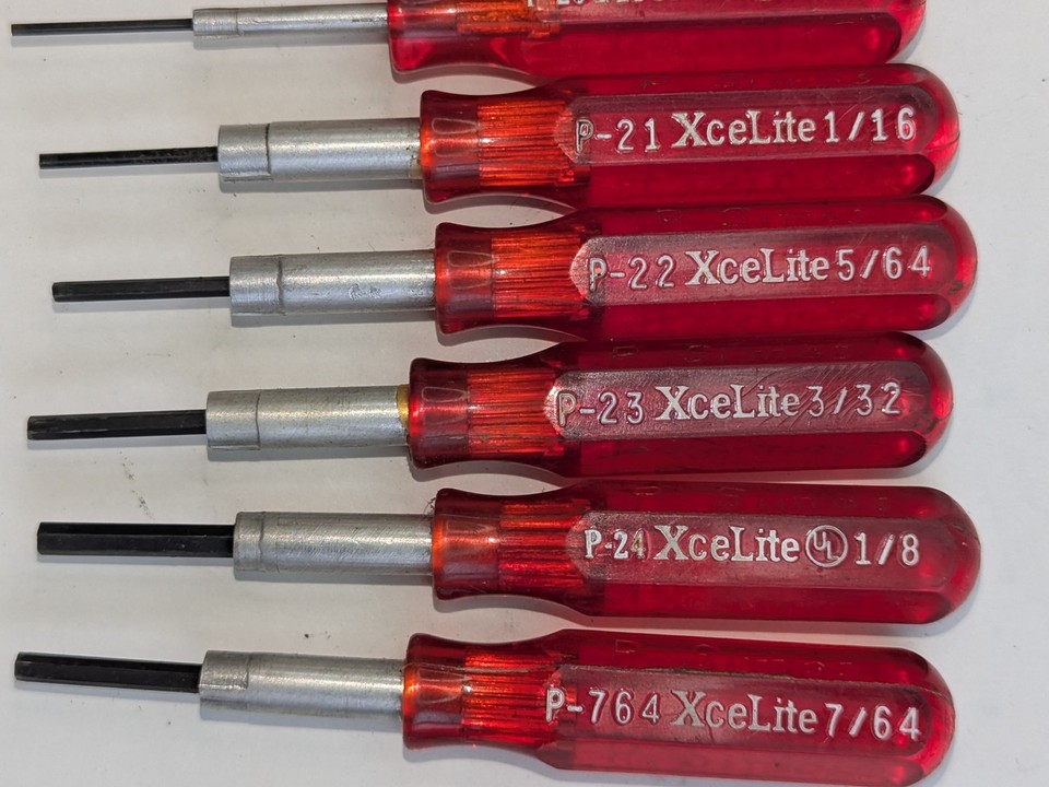Xcelite Hex Type Screwdrivers Set PS-89 / Broken tips on two | eBay