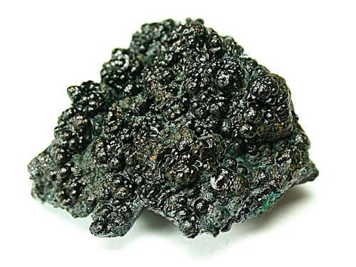 MINERALS : BLACK BOTRYOIDAL HETEROGENITE FROM THE L'ETOILE DU CONGO ...
