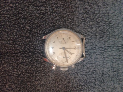 Vintage Gallet Multichron Chronograph S.Steel Flying Wrist Watch 4 ...