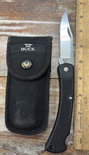 Buck 110 Lightweight Knife Plastic Handles With Nylon Sheath USA Made ...