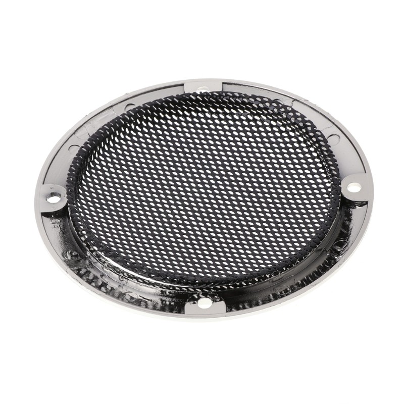 2 Pcs 3" inch Black o Speaker Cover Decorative Circle Metal Mesh Grille ...