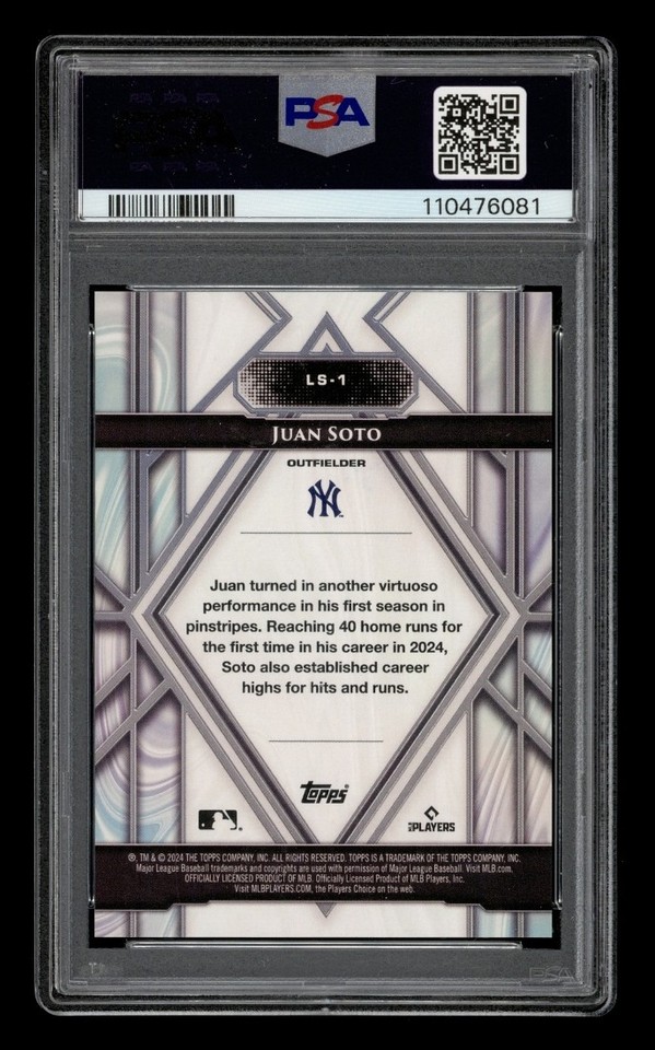 2024 Topps Diamond Icons Liquid Silver: #LS1 Juan Soto PSA 9 MINT | eBay