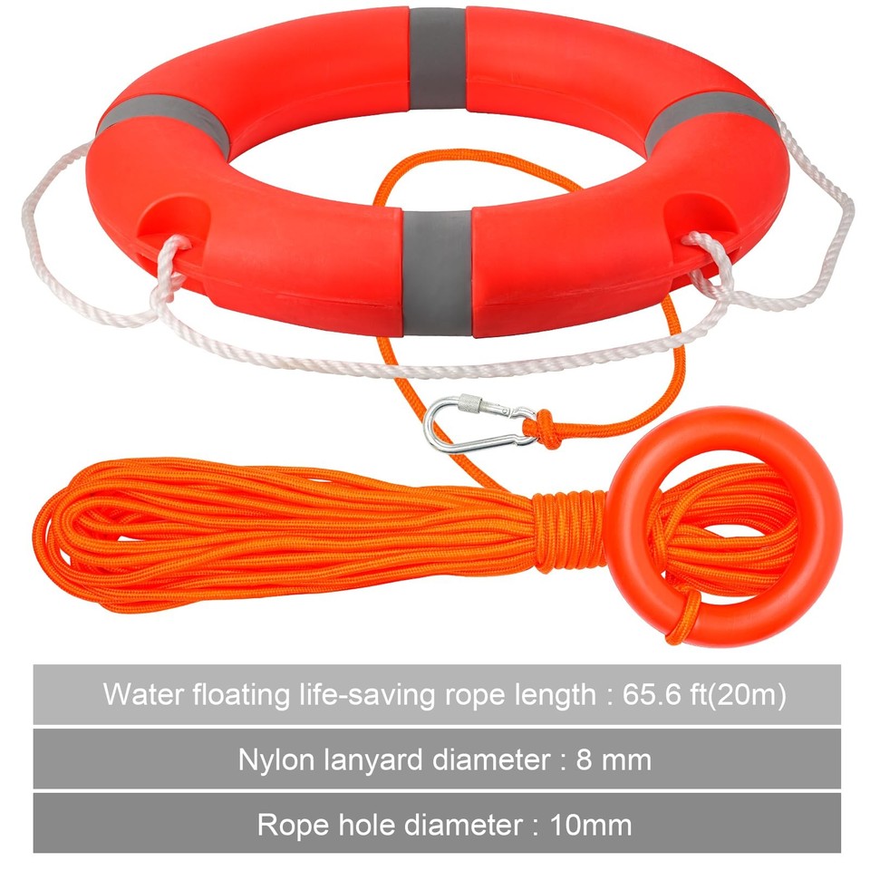 Pool Life Ring Buoy Safety Ring Boat Throw Ring Life Preserver Ring ...