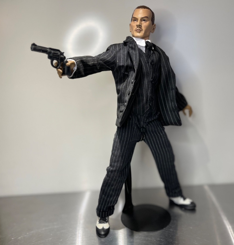 1:6 Gangster John Dillinger 12" Figure & Stand w/ gun Johnny Depp ...