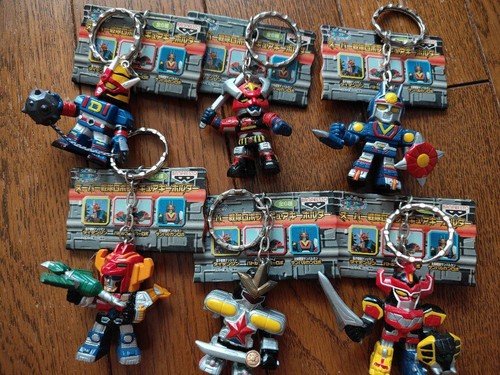 Banpresto Super Sentai Robot Figure Keychain Set Complete Rare ...