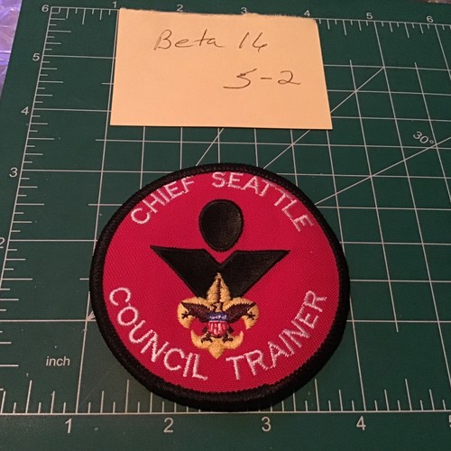 Chief Seattle Council Trainer Patch – Boy Scouts of America – 2.5 ...